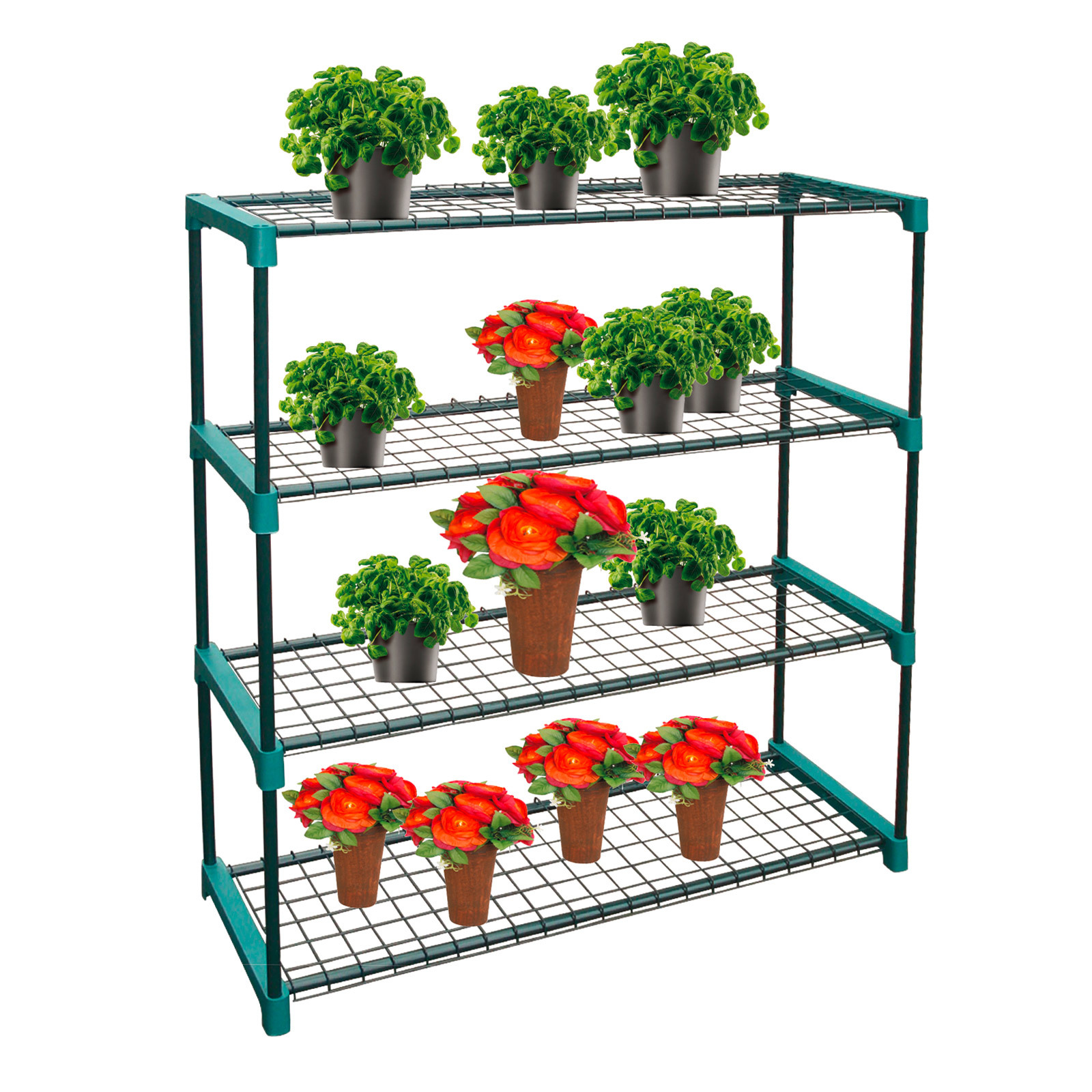 Augalų lentyna, daiktu laikymo lentina. 4 lentynos – ĮRANKYNAS